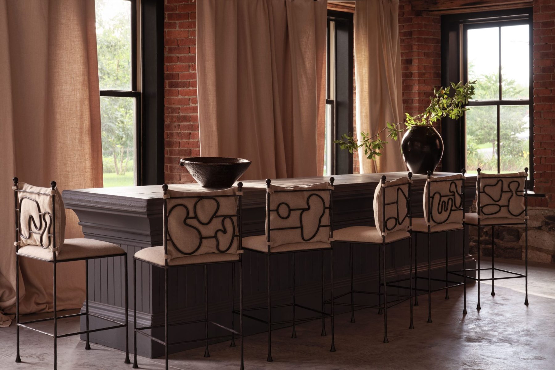 Wrought Iron Counter Stools | Anna Karlin